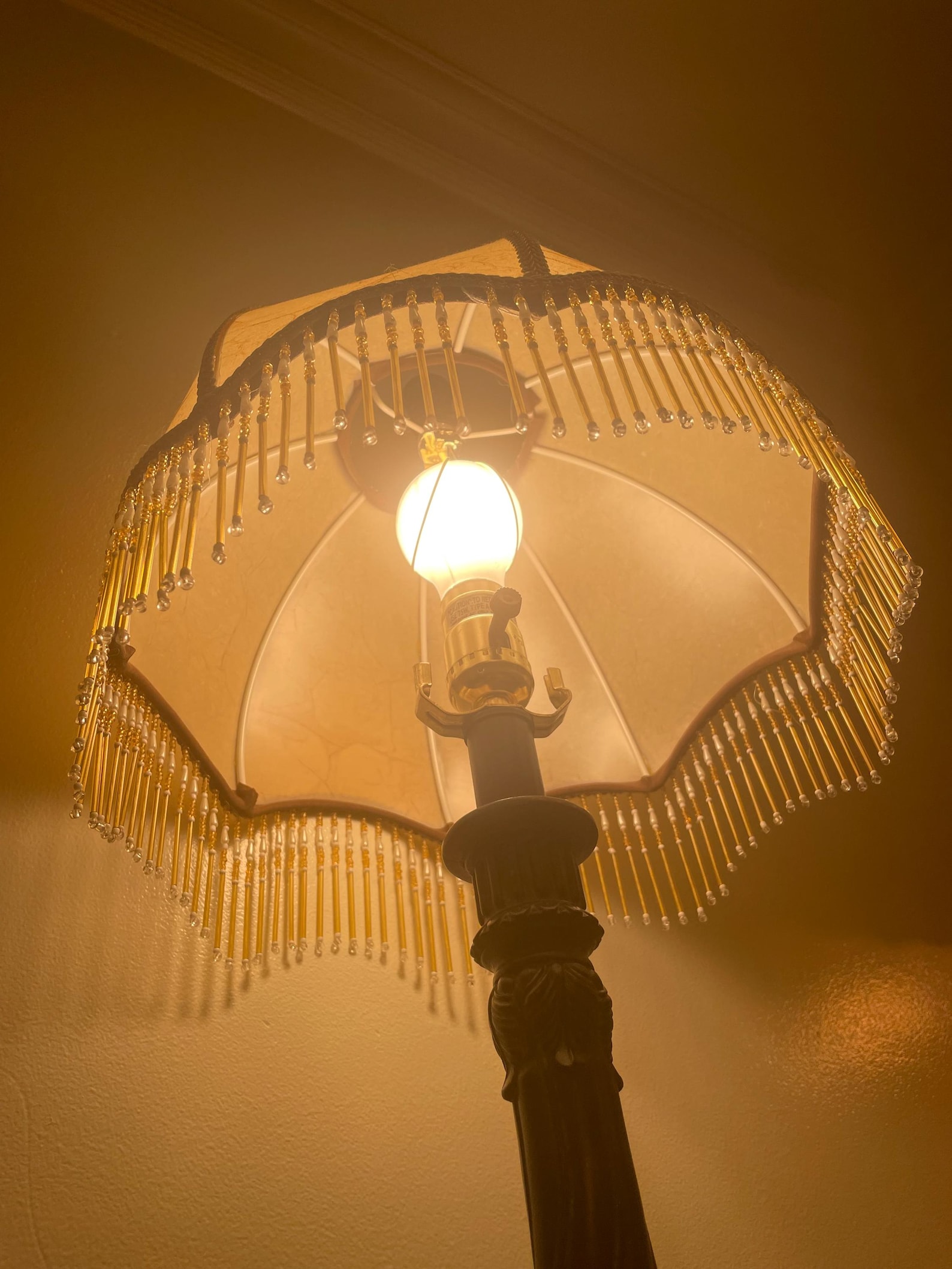 Vintage Tassel Table Lamp With Unique Shade - Etsy