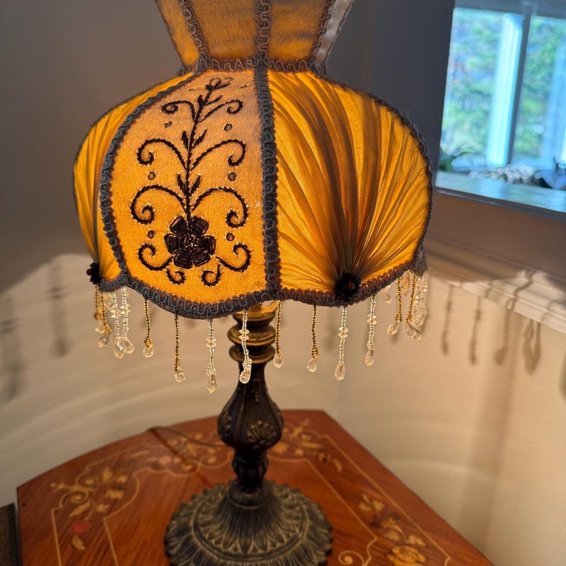 Embroidered Lamp Shade - Etsy