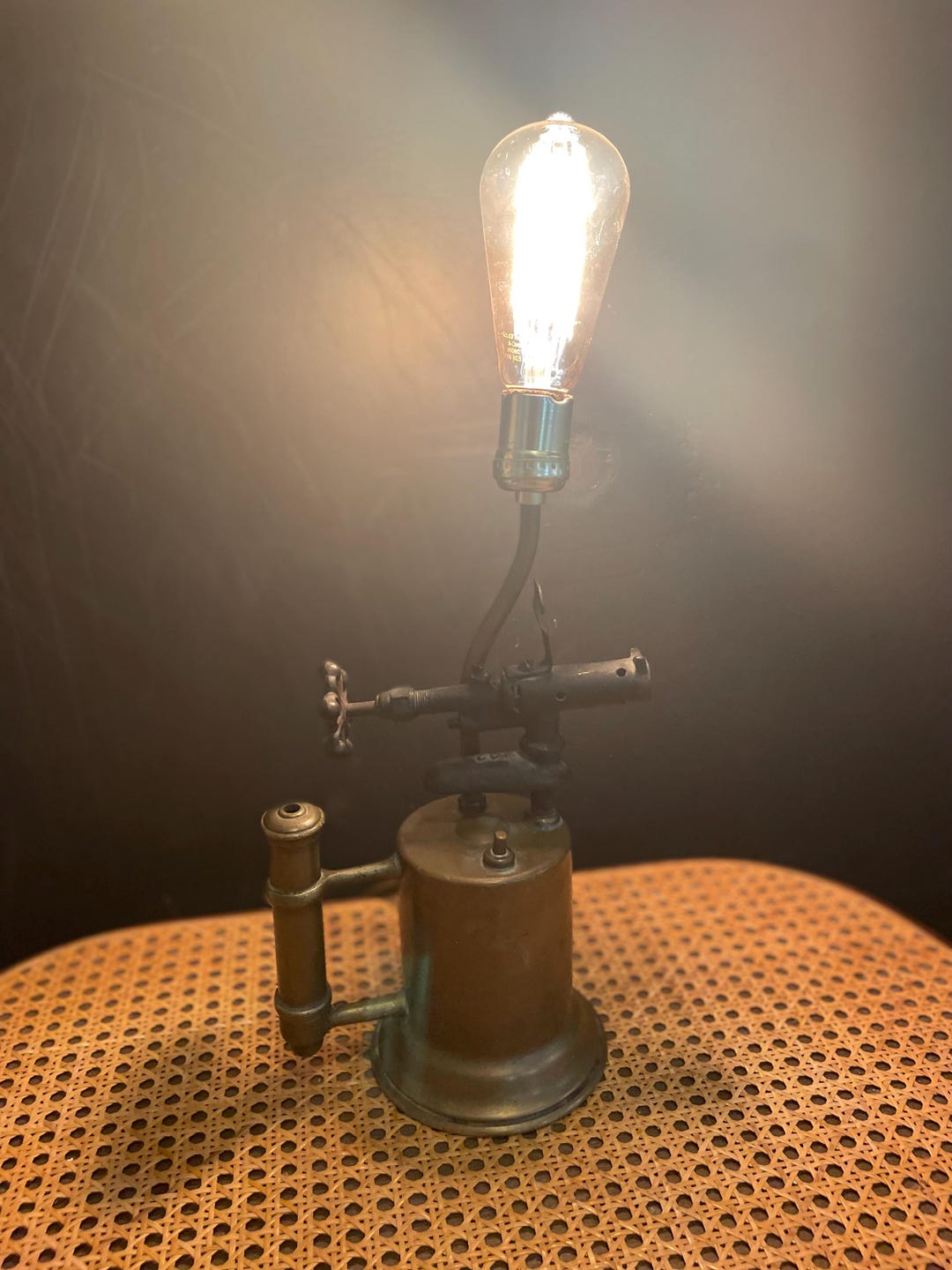 Vintage Brass Blow Torch Table Lamp - Etsy