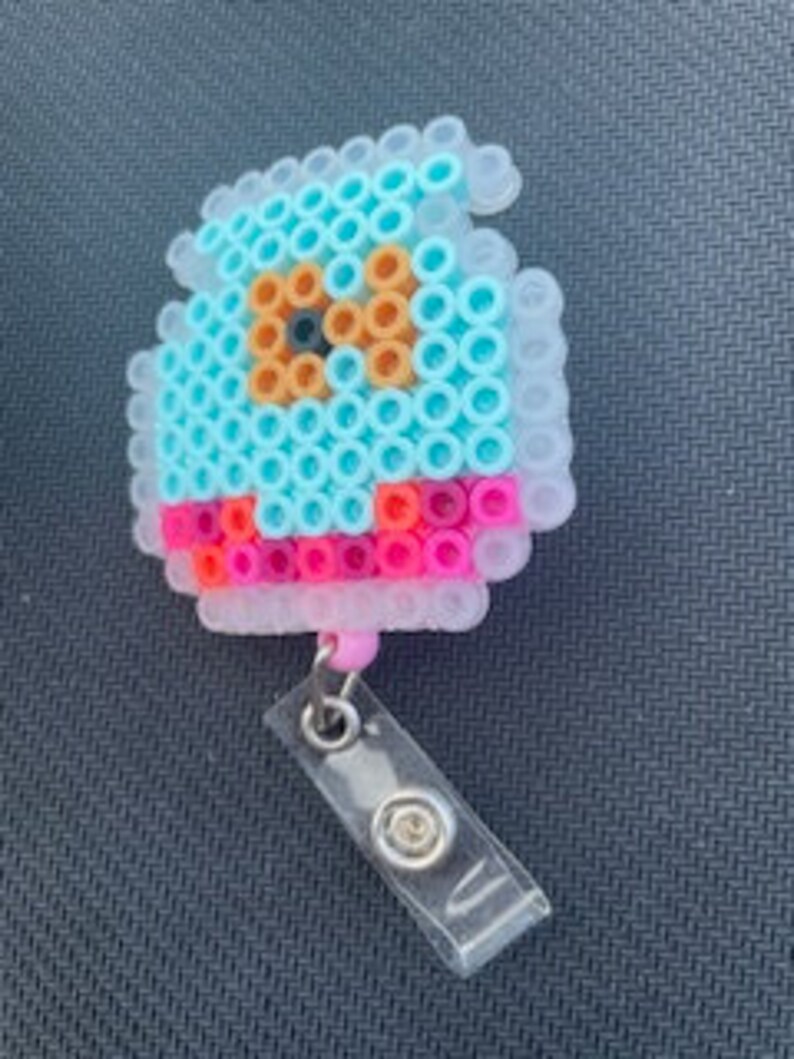 Fishbowl Perler Badge Reels / Magnet - Etsy
