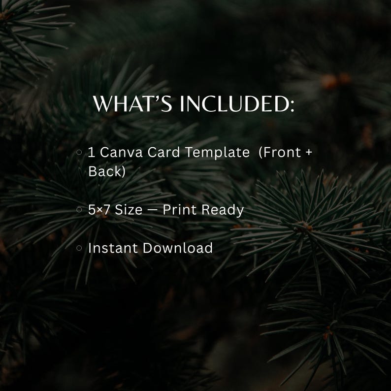 Custom Holiday Card Template | Two Layout Options | Personalized ...