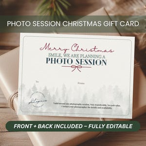 Photography Session Gift Certificate Template – Editable Voucher ...