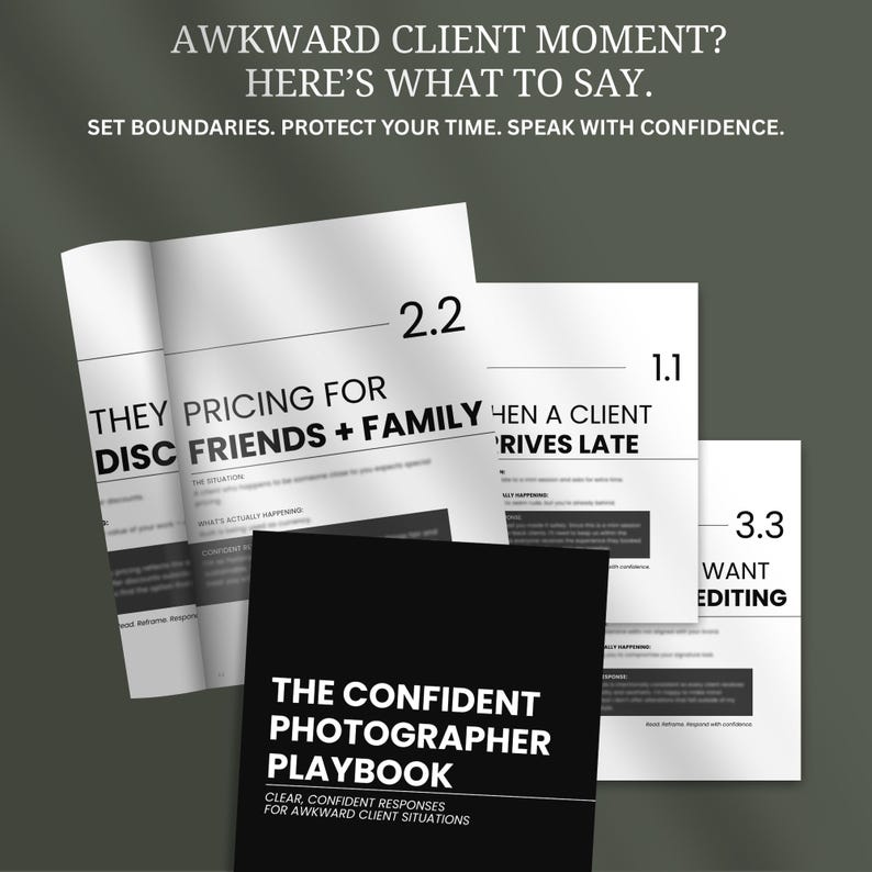 Photography Policy Response Templates | Confident Scripts for Awkward ...