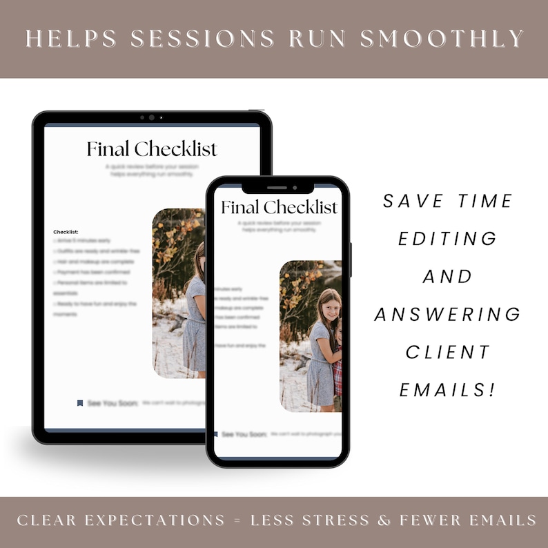 Mini Photo Session Client Prep Guide Template | Editable Canva Welcome ...