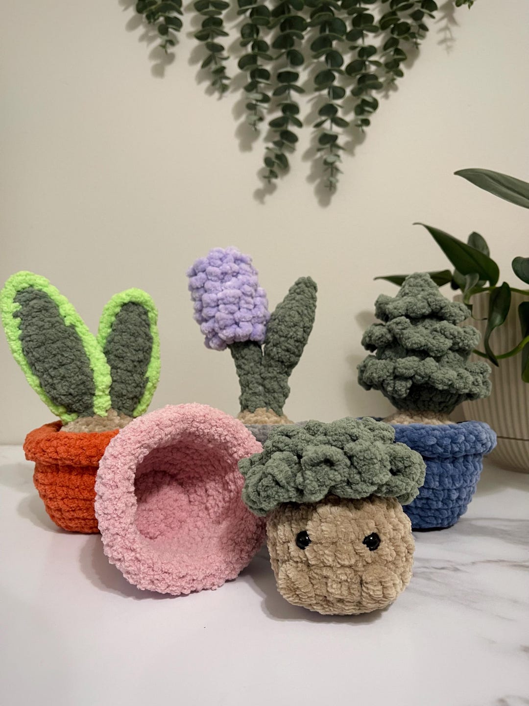 Potted Plant Pals | Handmade Crochet Plants | Snake Plant | Succulent ...