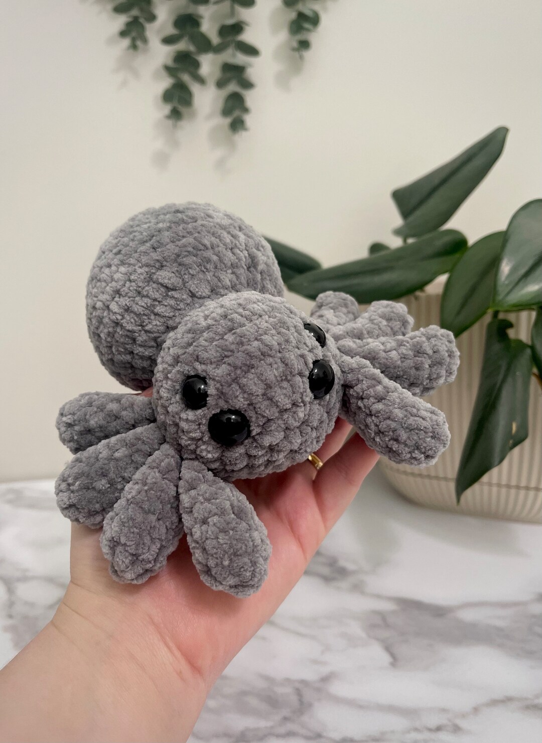 Crochet Fuzzy Small Spider | Spooky Spider | Halloween | Toy ...