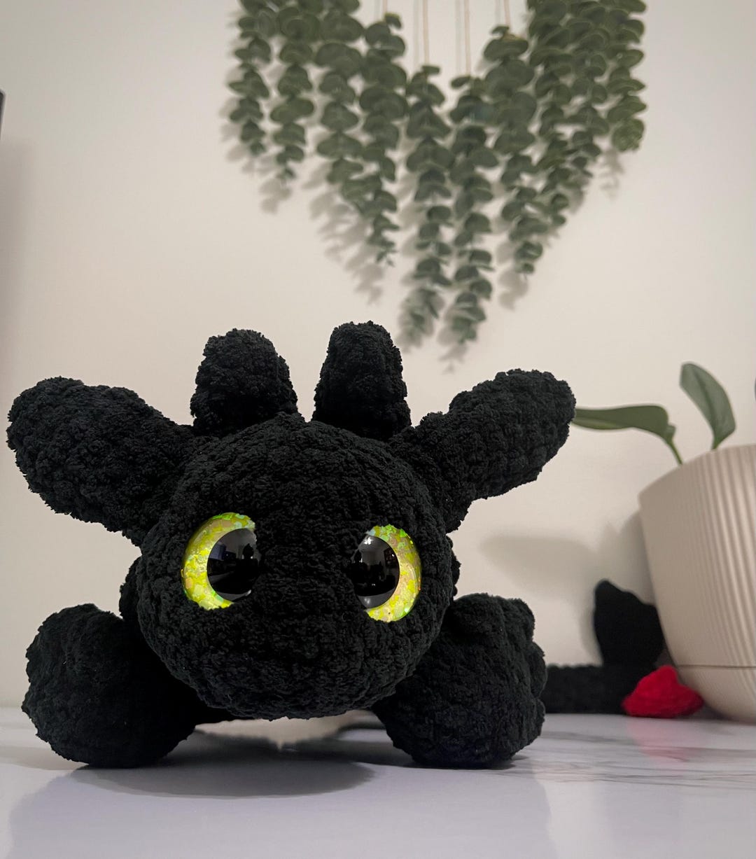 Crochet Toothless Night Fury Black Dragon How to Train Your Dragon ...