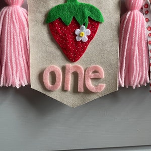Berry Sweet ONE 1st Birthday, Strawberry Birthday Party, Highchair ...