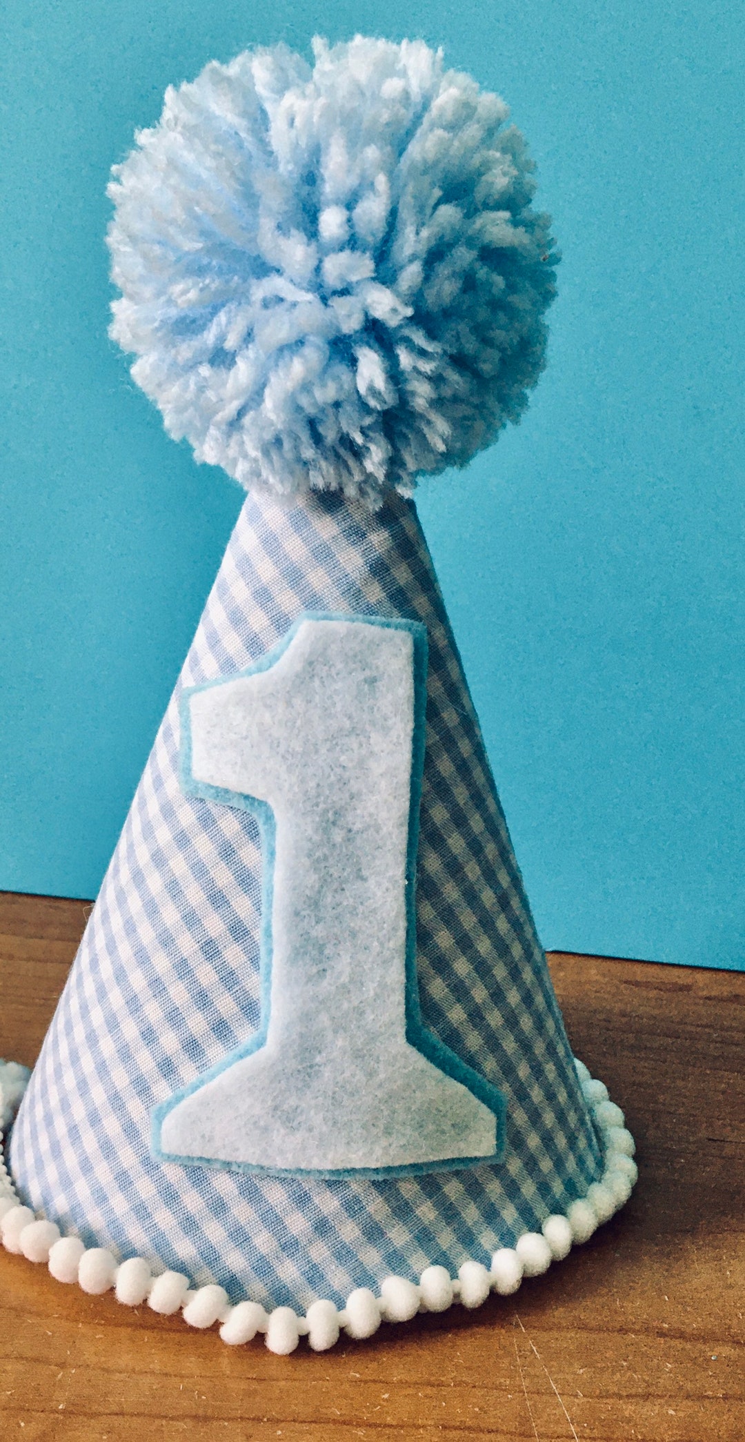 Blue Party Hat, Birthday Hat, Pale Blue Hat, Boy Birthday, Girl ...