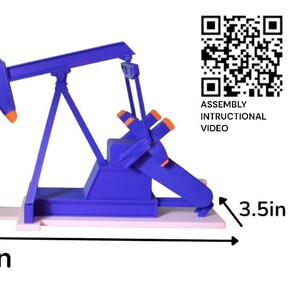 3D Printed Oil Well Pump Jack Model Kit | Oilfield Decor - Etsy