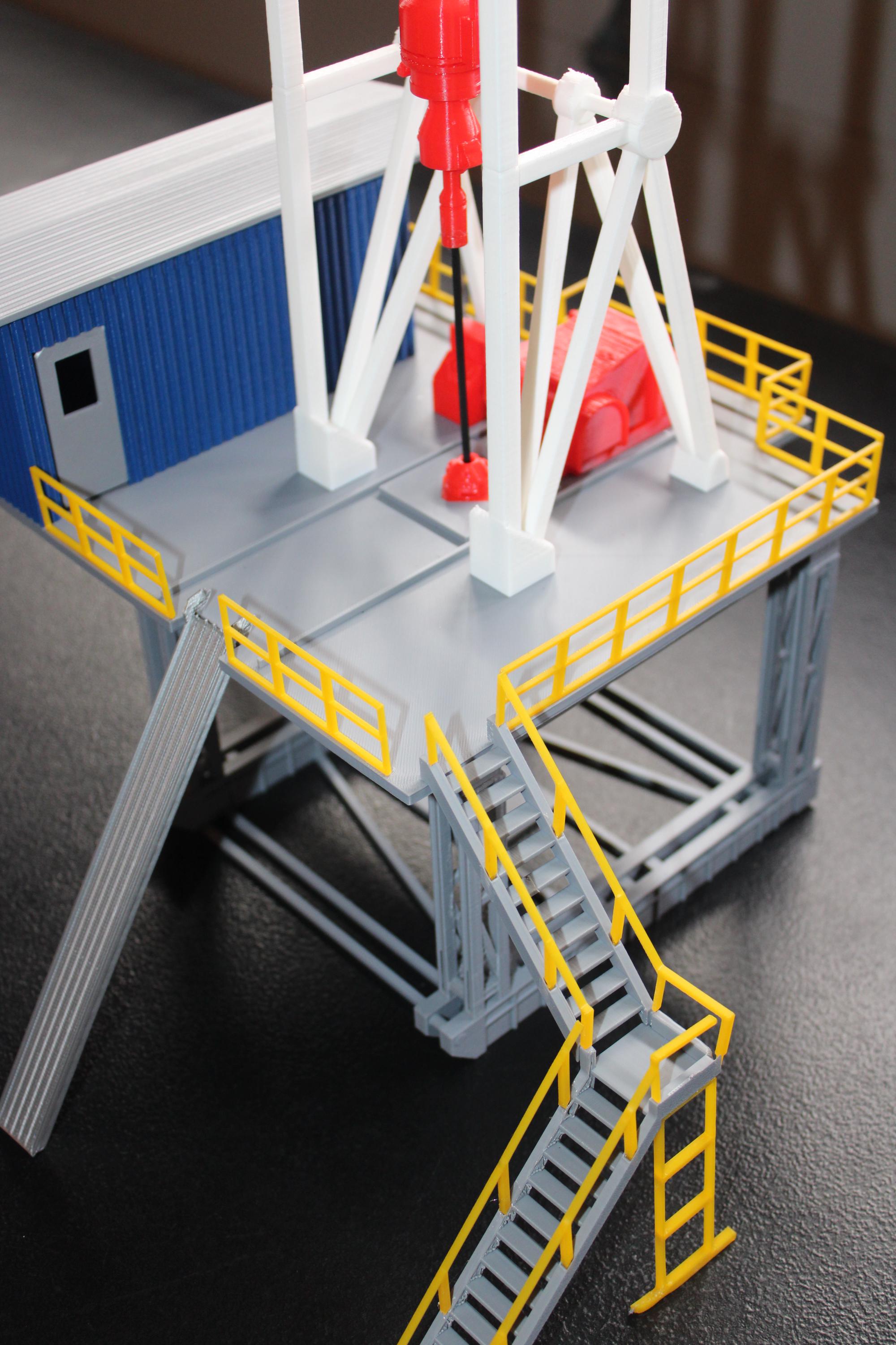 Drilling Rig Model 3D Printed | Oilfield Office Decor - Etsy