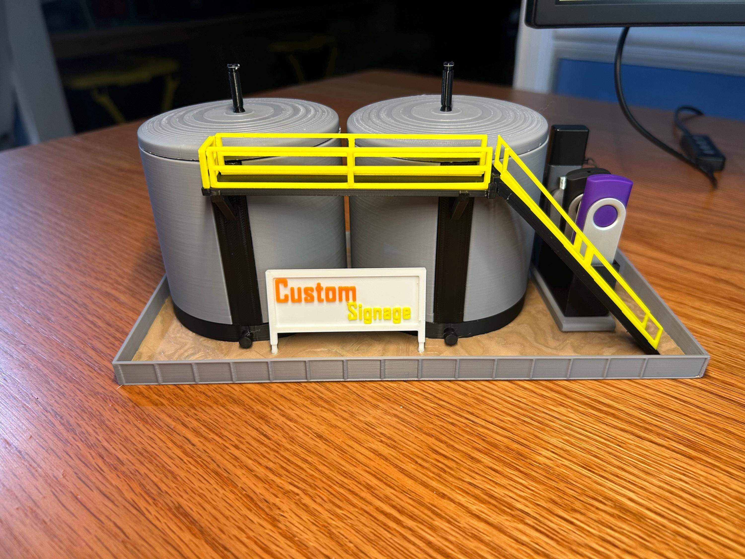 Oilfield Tank Battery 3D Printed Model | Plastic Model Assembly Kit ...