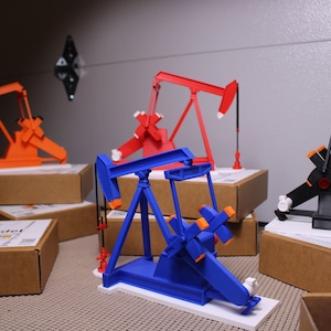 3D Printed Oil Well Pump Jack Model Kit | Oilfield Decor - Etsy