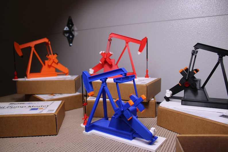 3D Printed Oil Well Pump Jack Model Kit | Oilfield Decor - Etsy
