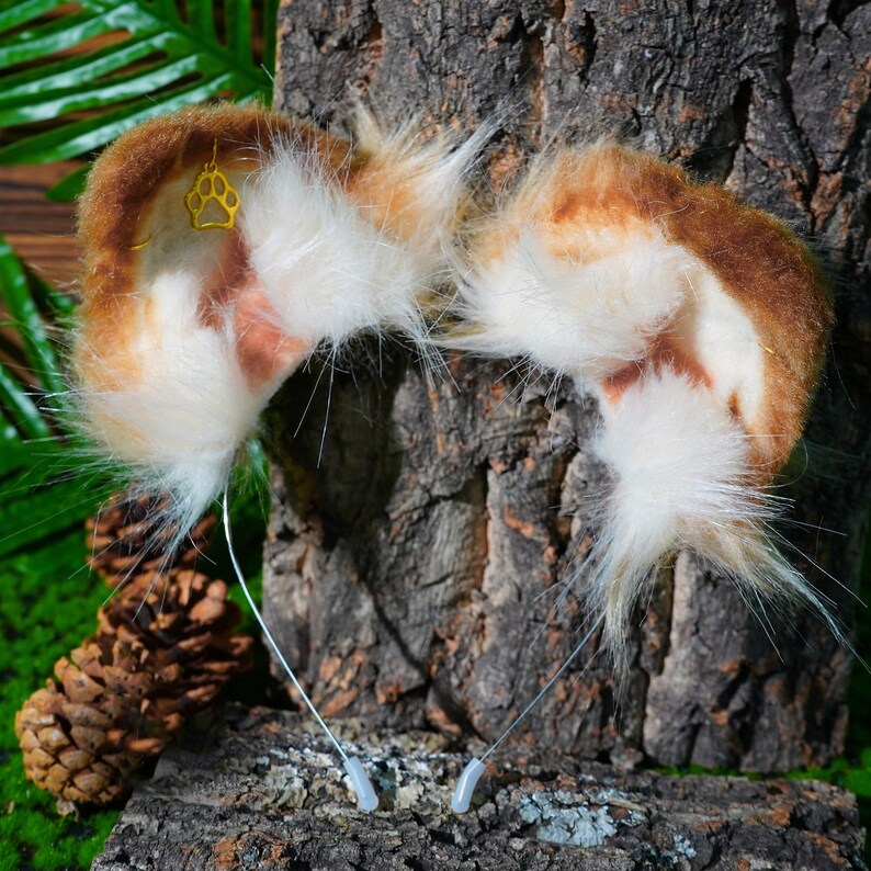 Golden Retriever Dog Puppy,handmade Artificial Fur Costume Ear Tail ...