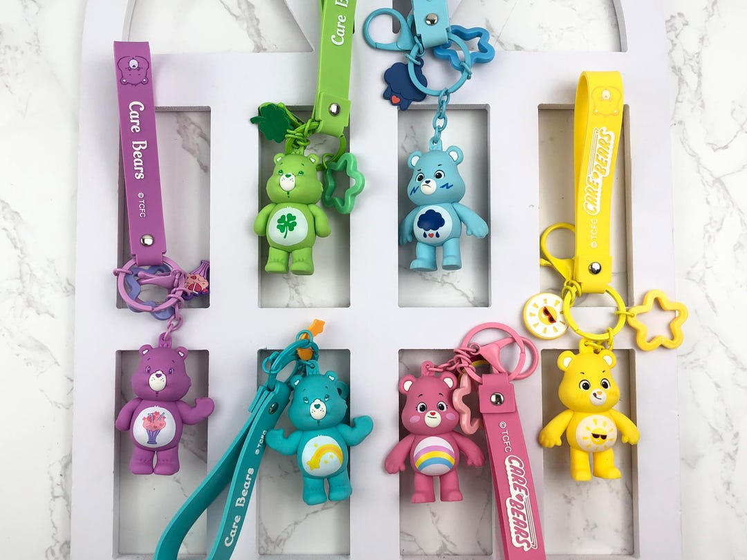 Care Bears Keychain-bear Keychain-bear Silicone Keychain-backpack ...