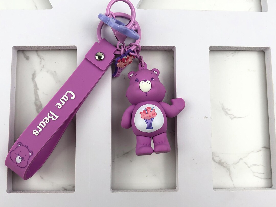 Care Bears Keychain-bear Keychain-bear Silicone Keychain-backpack ...