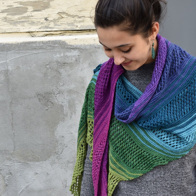 Fade Shawl Knitting Pattern - Etsy