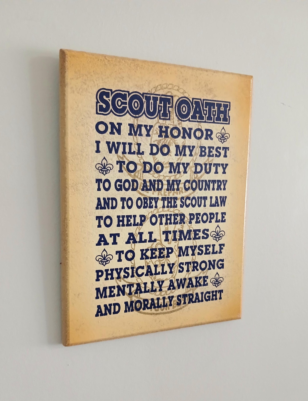 Scout Oath Wood Print: Inspiring Wall Art for Scout Enthusiasts - Etsy