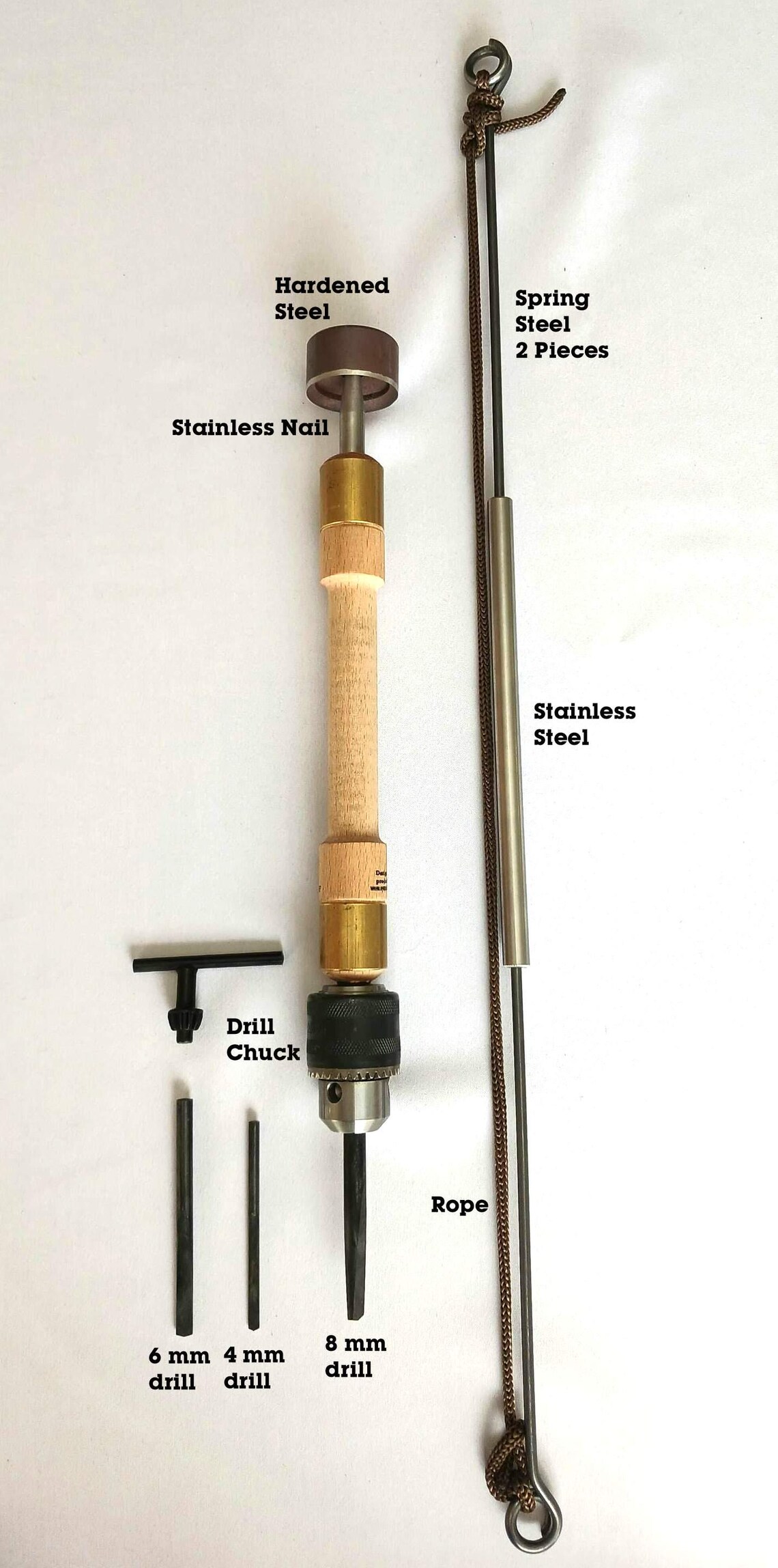 Wilderness Survival Essentials: Bow Drill Fire Making Kit - Etsy