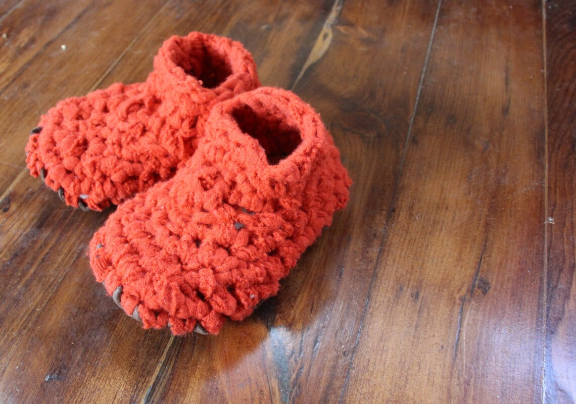 Wool Sheepskin Crochet Slipper Pattern for Infant, Toddler, Children ...