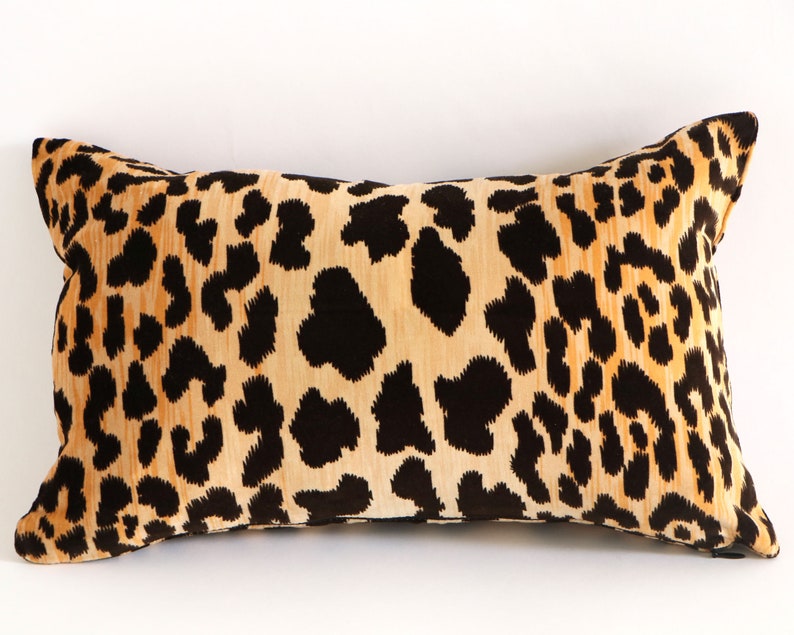 Cheetah Leopard Velvet Animal Print Throw Pillow Covers 12x18 Lumbar - Etsy