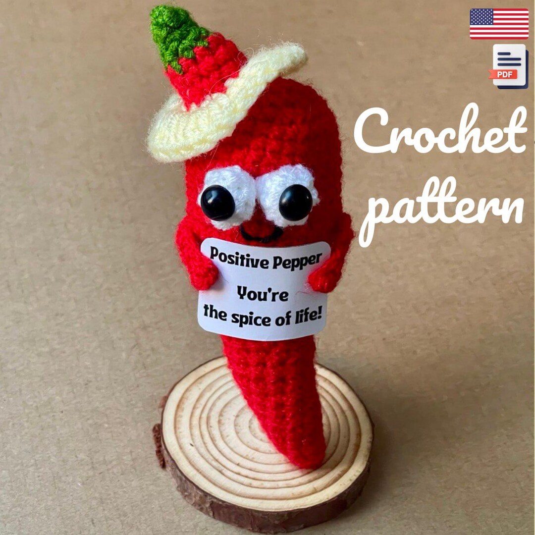 Positive Pepper Crochet Pattern - Beginner-friendly & Instant Download ...