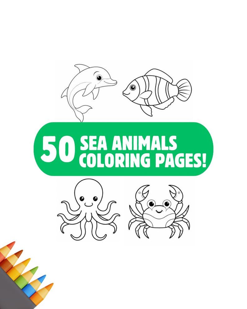Sea Animals Coloring Pages Ocean Animals Coloring Pages Preschool Ocean ...
