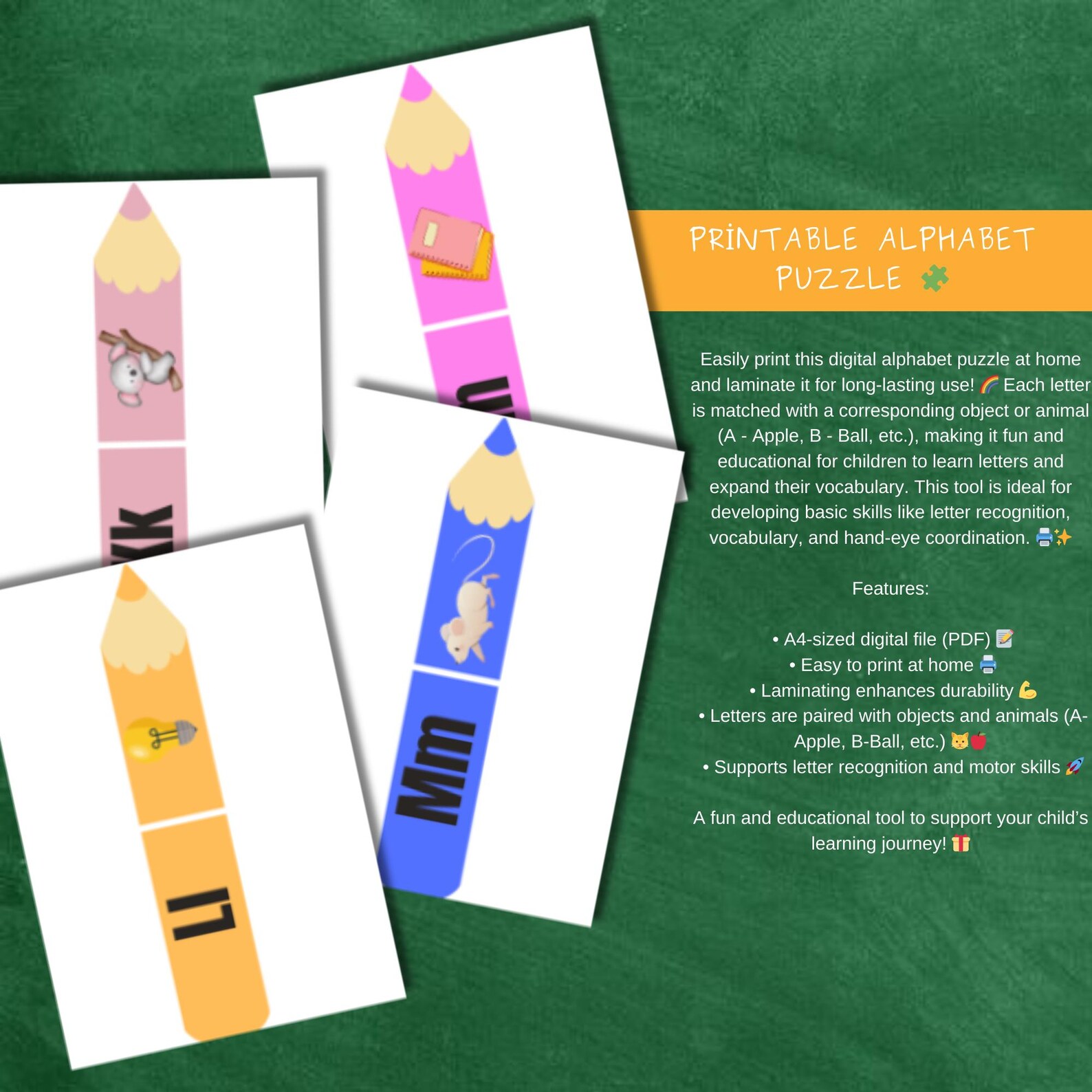 ABC Puzzle , Alphabet , Learning Alphabet Puzzle , Kids Alphabet Puzzle ...