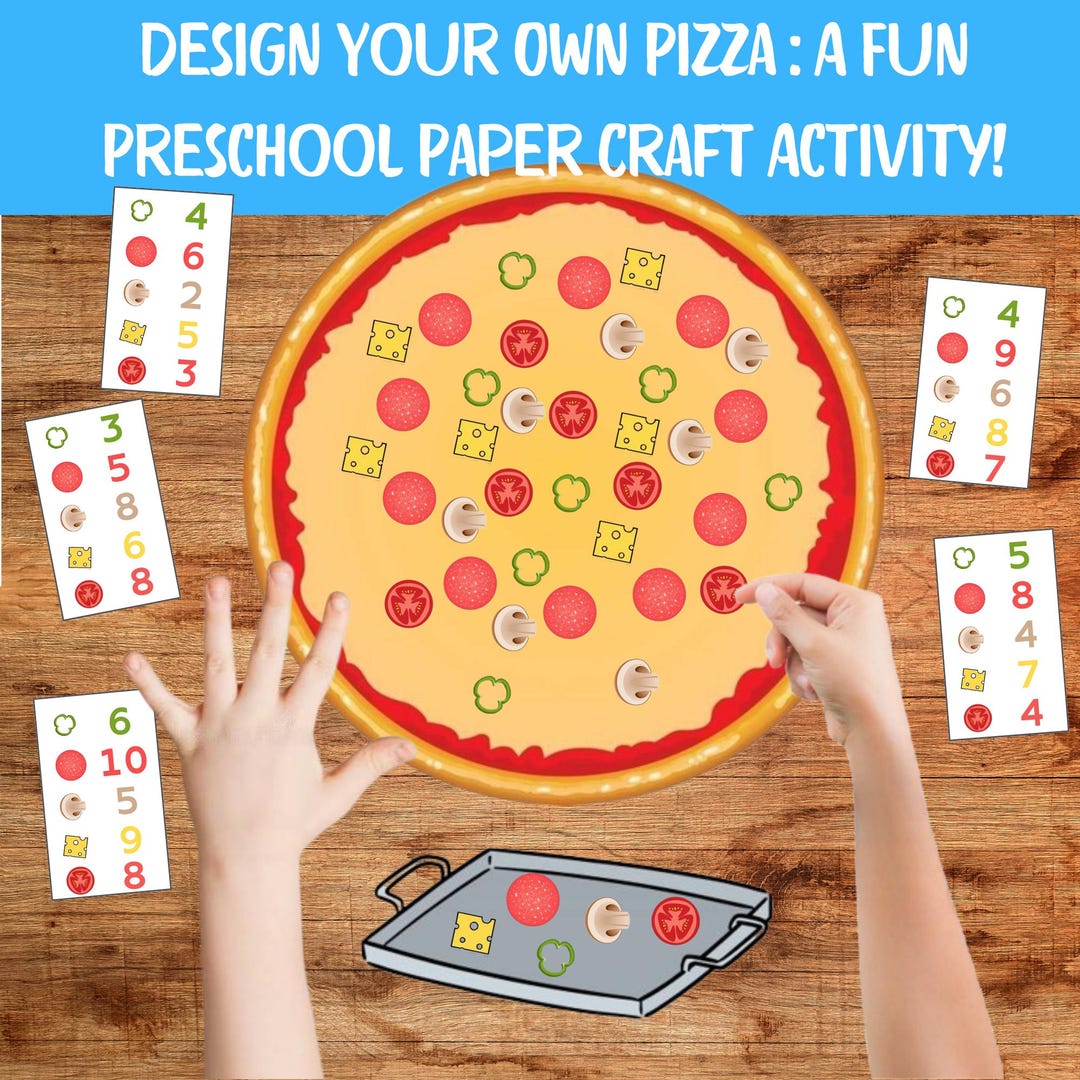 Pizza Topping Preschool Activity Printable Preschool Activity Toddler ...