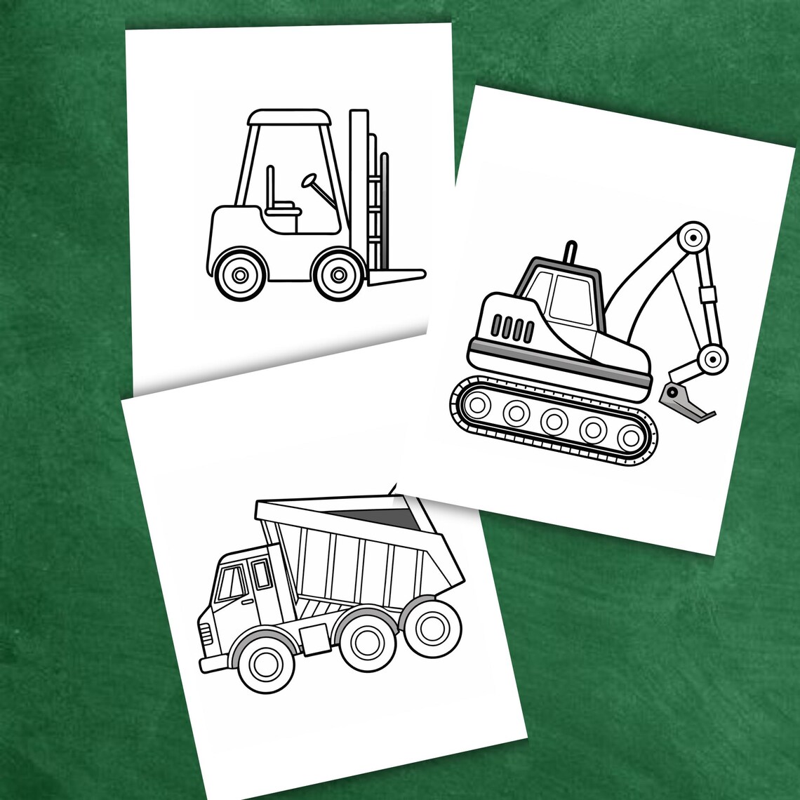 Construction Vehicles Coloring Pages Kids Coloring Page Printable ...