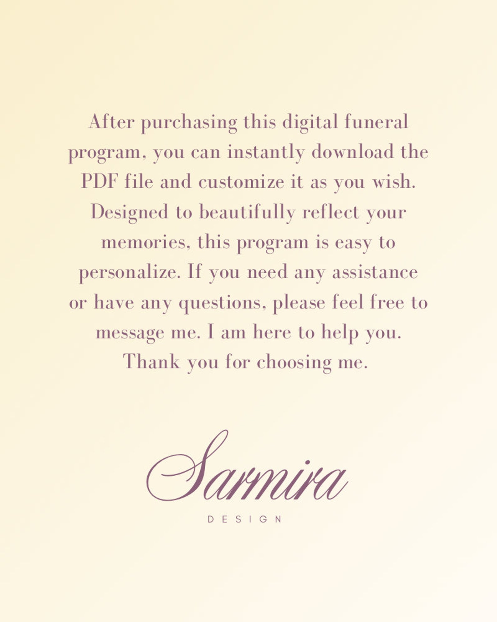 Minimalist Funeral Program Template Simple Funeral Program Template ...