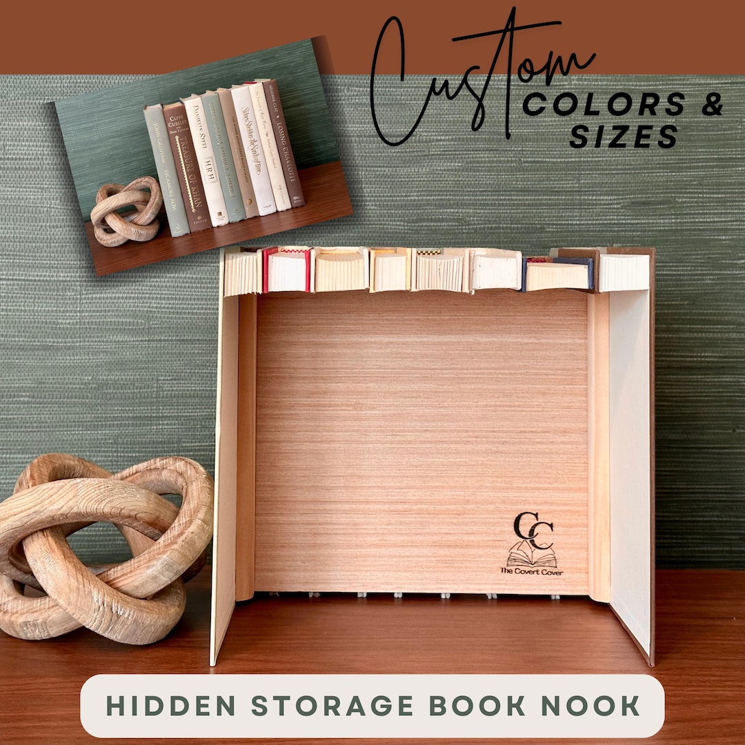 Hidden Book Storage: Real Hardcover Books to Hide Routers, Modems, Game ...