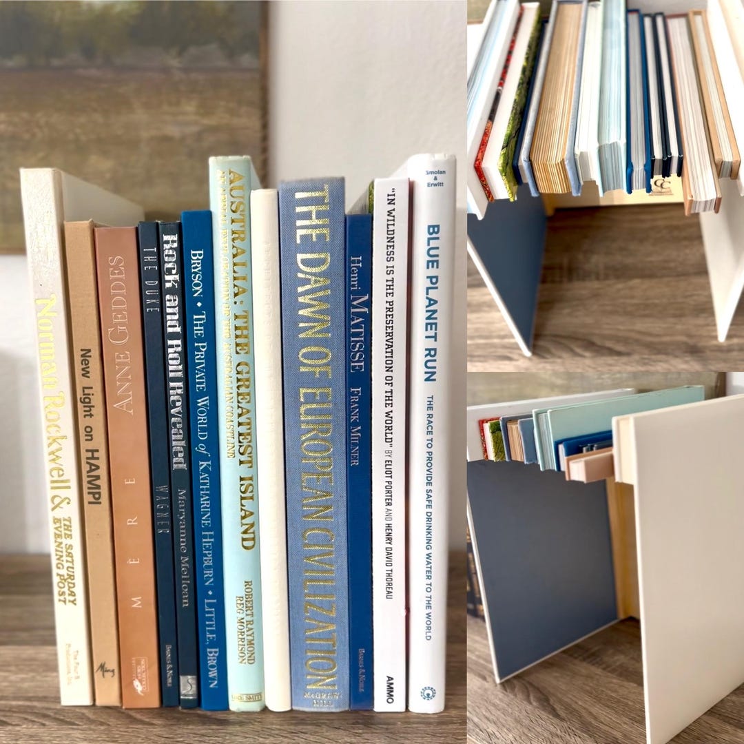 Tall Hidden Book Storage: Router Hider, Secret Book Box, Made From Real ...