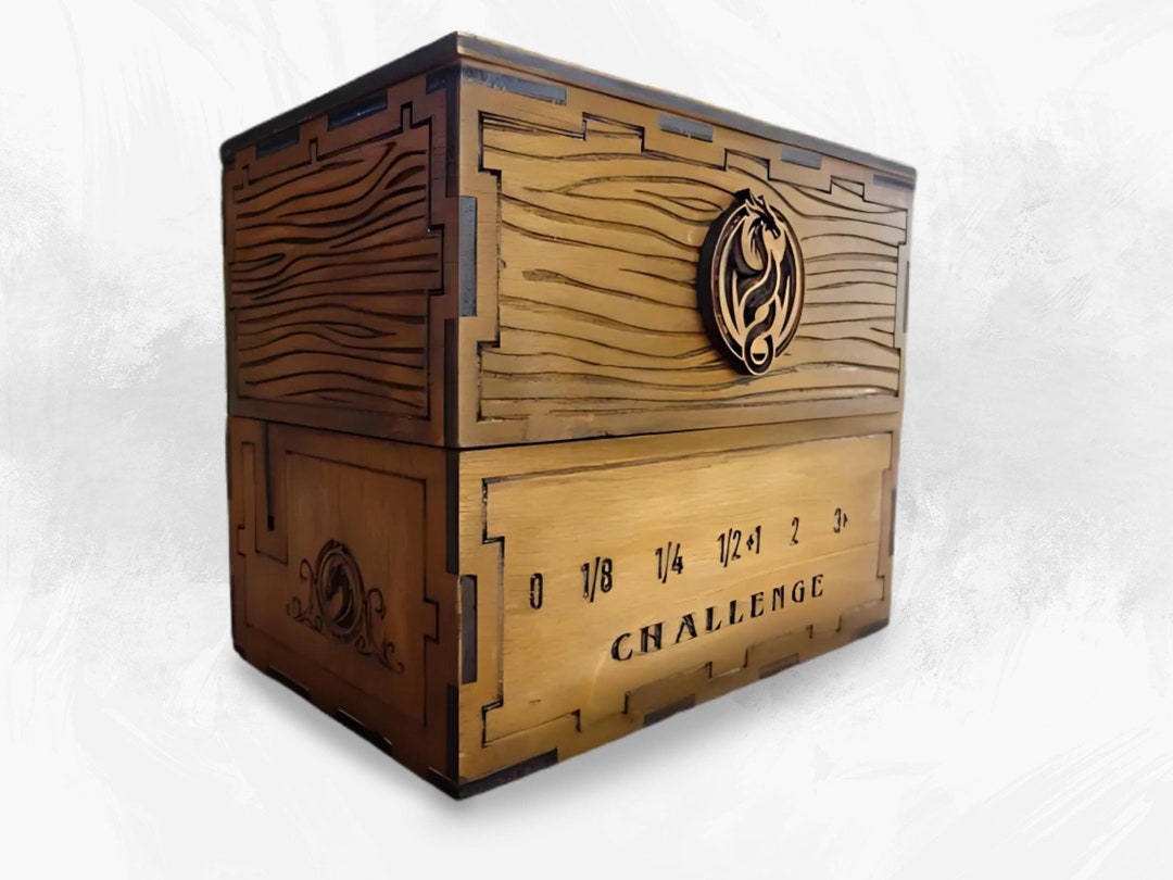 File Svg Dnd Creatures Box, Wooden Chip Organizer, 4mm Tool Vault, Wood ...