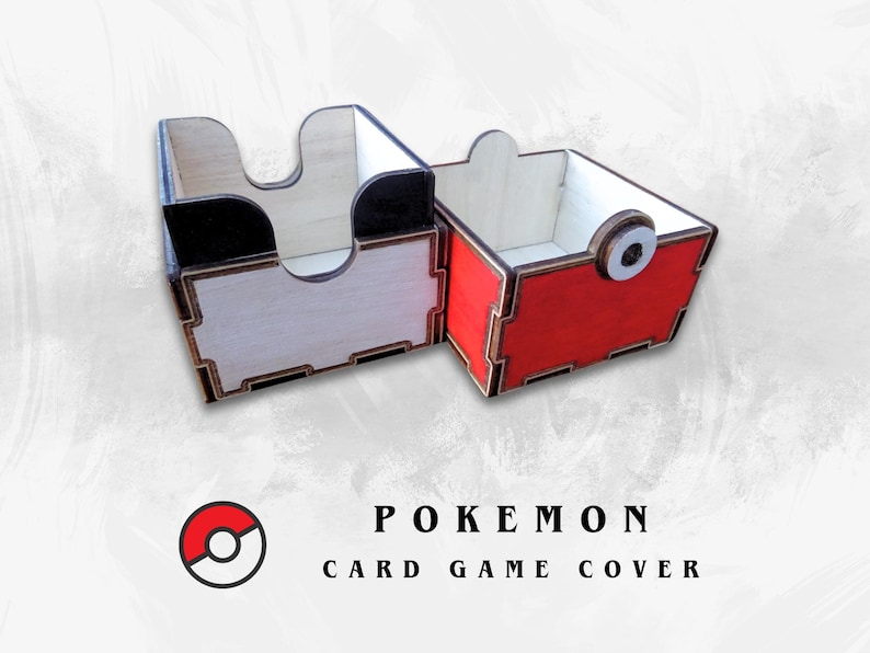 Pokemon Card Storage, Game Card Organizer for Pokemon, 4mm Wooden Card ...