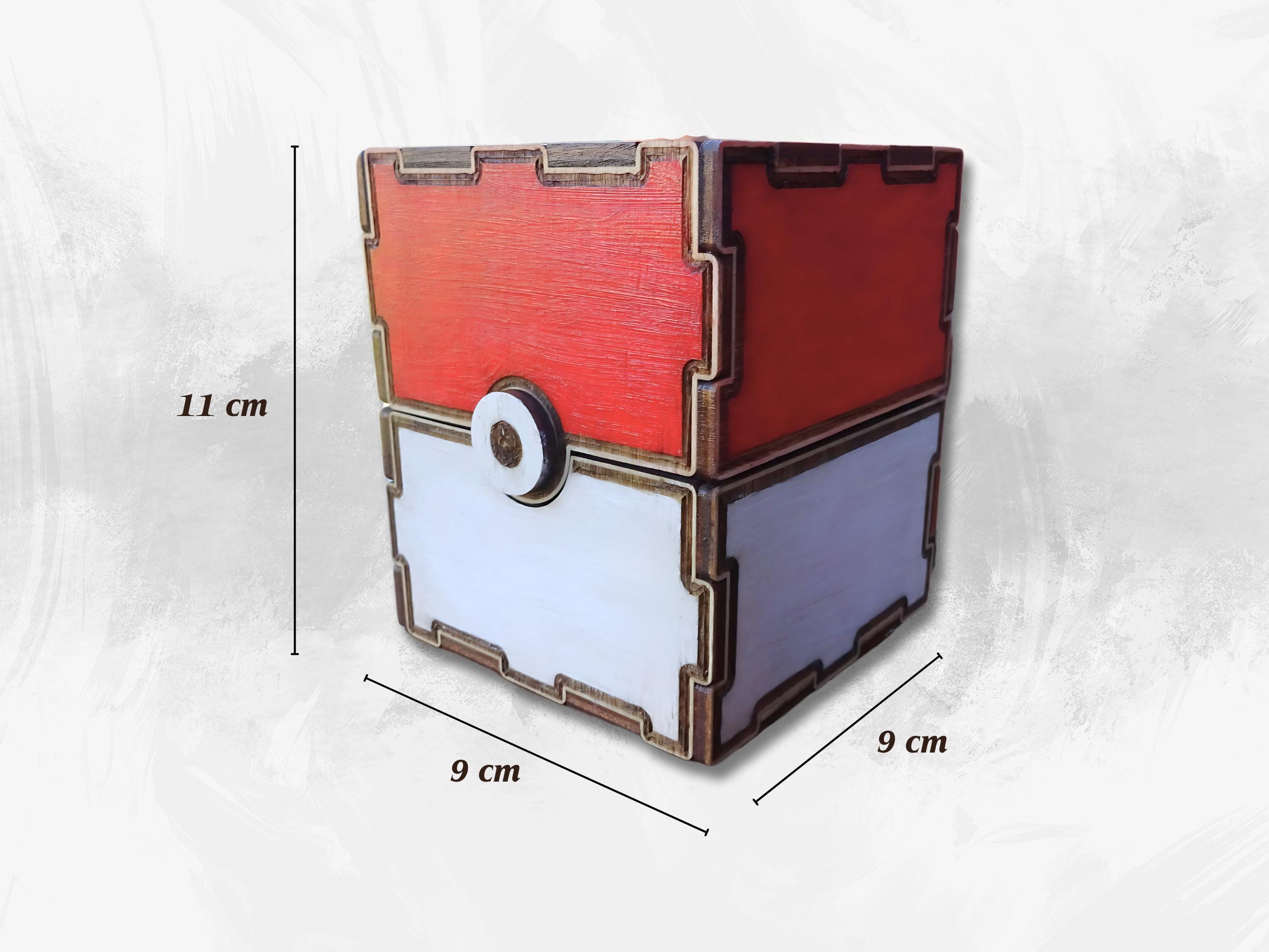 Pokemon Card Storage, Game Card Organizer for Pokemon, 4mm Wooden Card ...