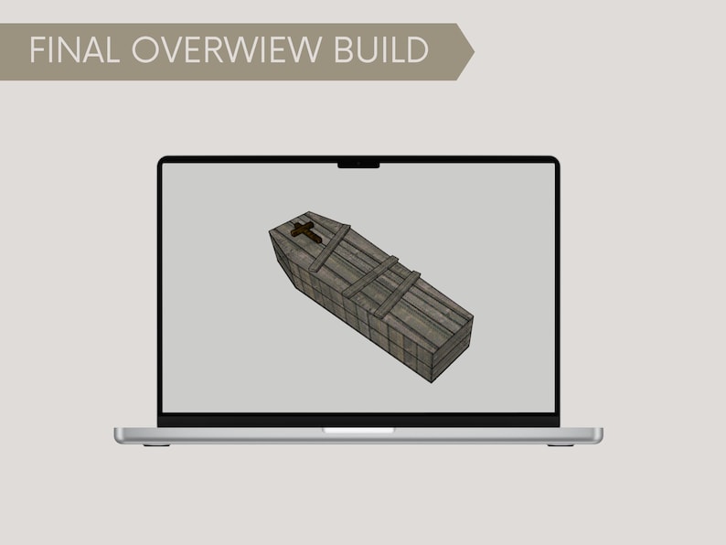 Wooden Coffin Build Plans, Scary Crate, Spooky Halloween, Decor, Horror ...