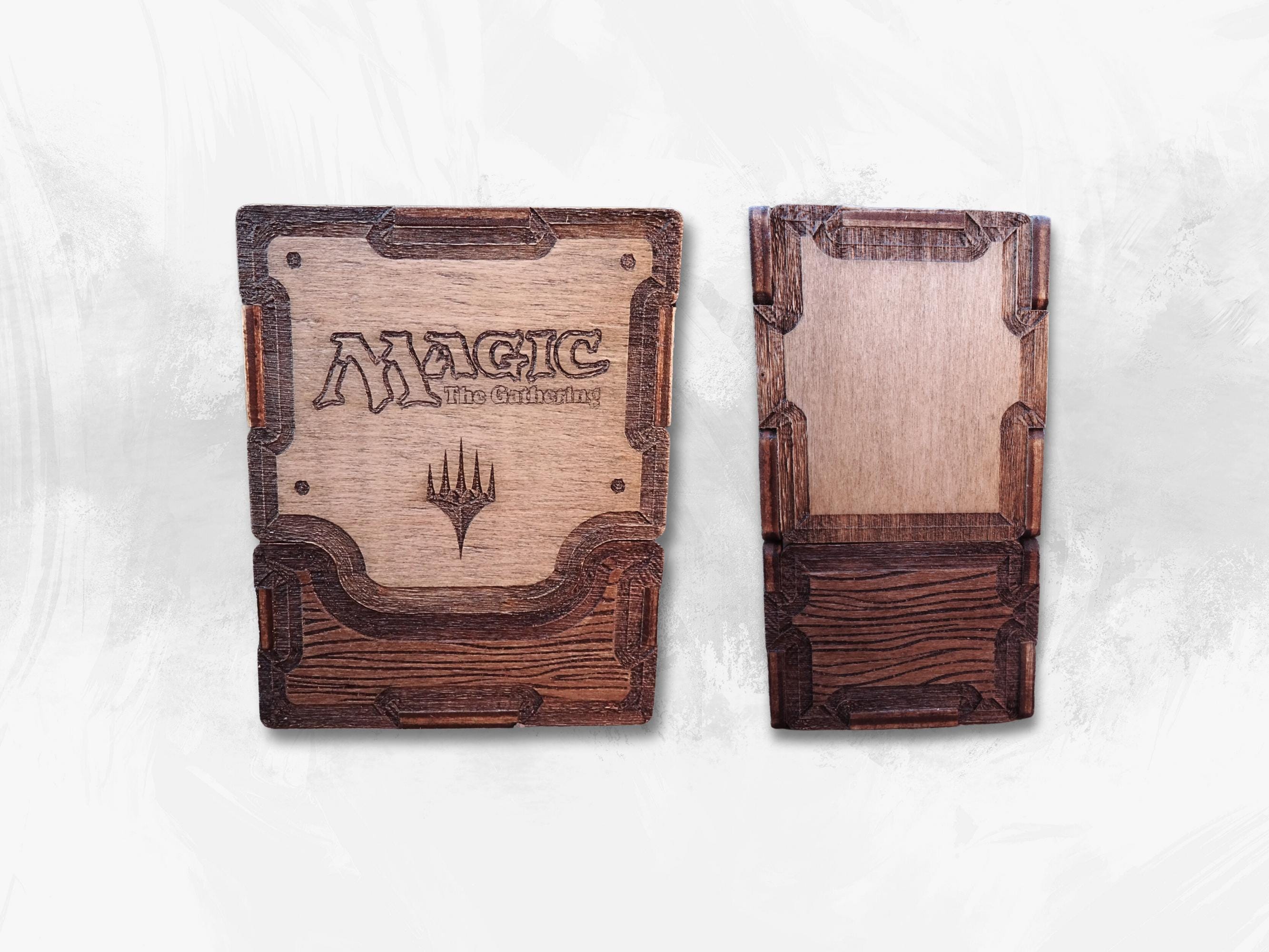 Magic Card Game Box, File Svg Laser Cut, MTG Wooden Poket Box, Small ...