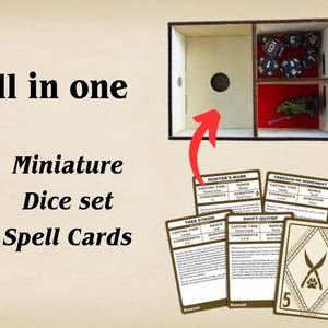Dice Box Plan, Laser Cut, Dnd Cover, D&d Portable Kit, Adventurer ...