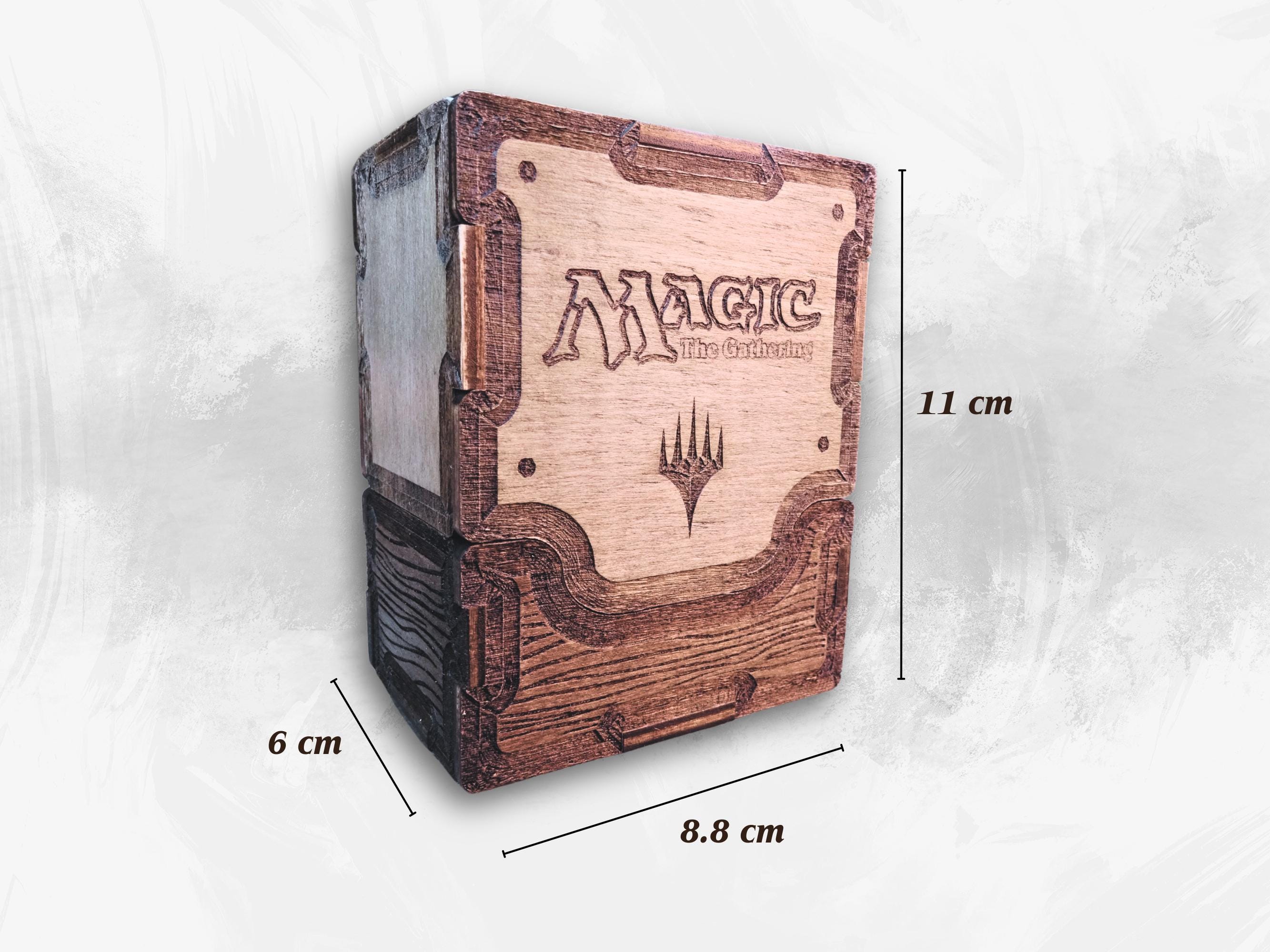 Magic Card Game Box, File Svg Laser Cut, MTG Wooden Poket Box, Small ...