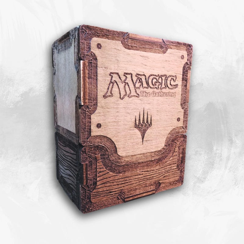 Wood Mtg Deck Box Files - Etsy