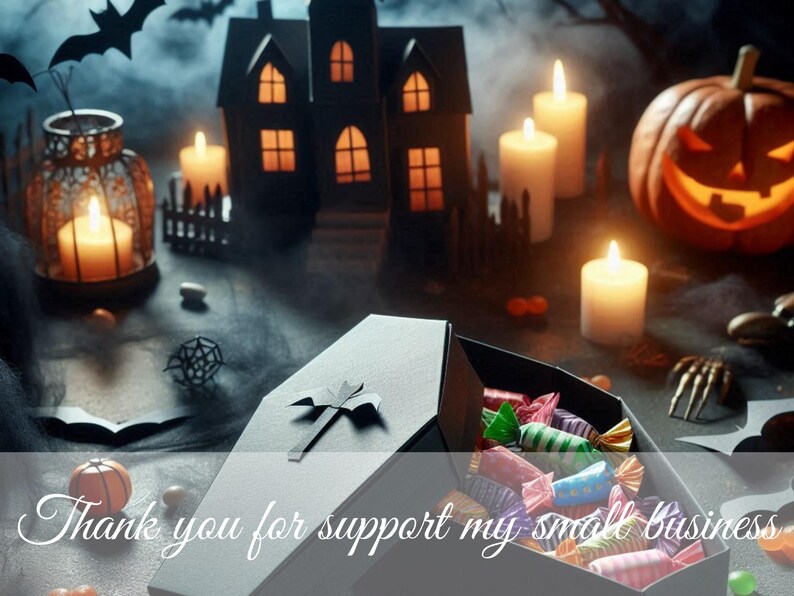 Halloween Paper Coffin, Scary Artwork Project, Printable A4 Decor ...