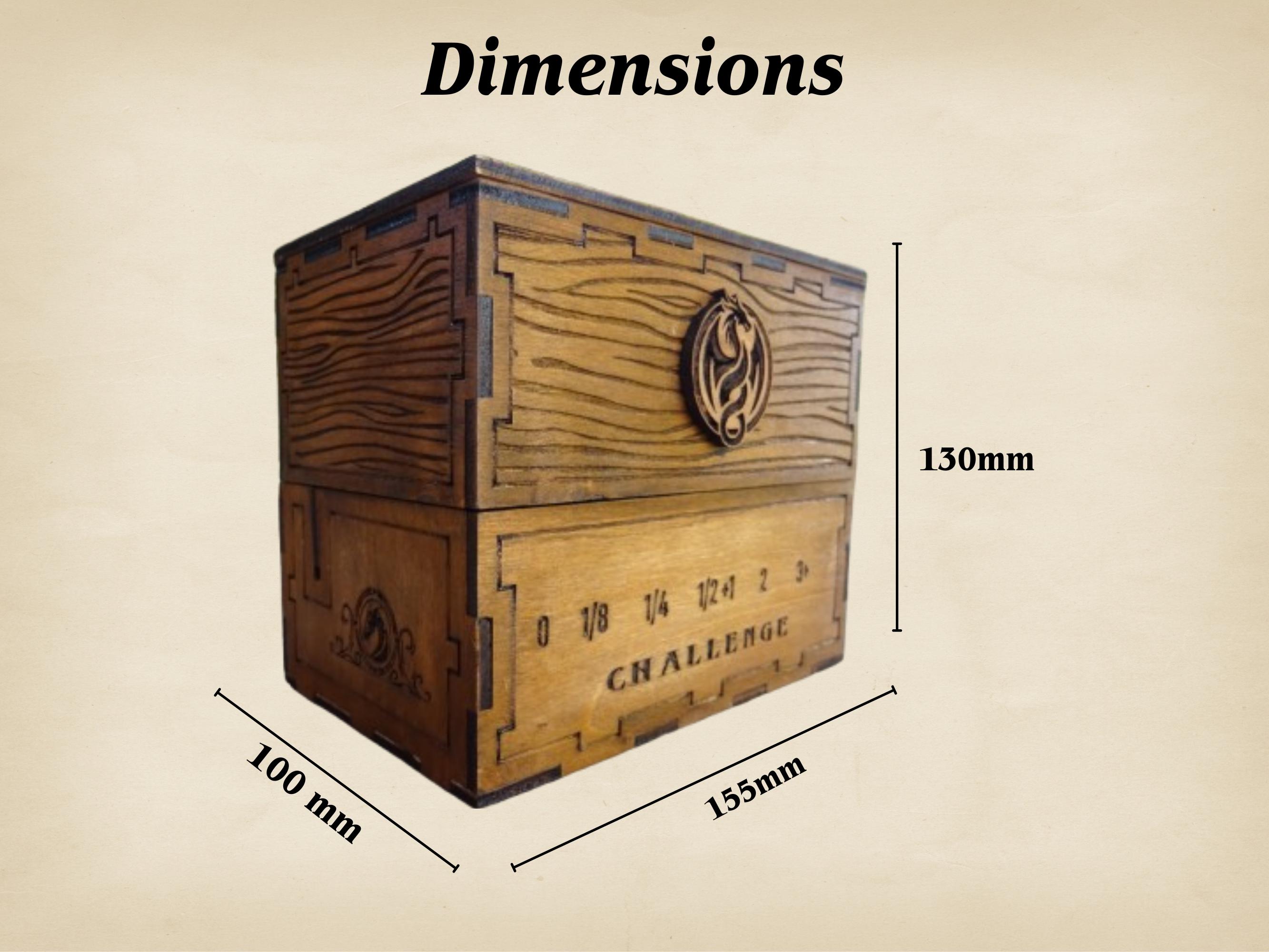 File Svg Dnd Creatures Box, Wooden Chip Organizer, 4mm Tool Vault, Wood ...