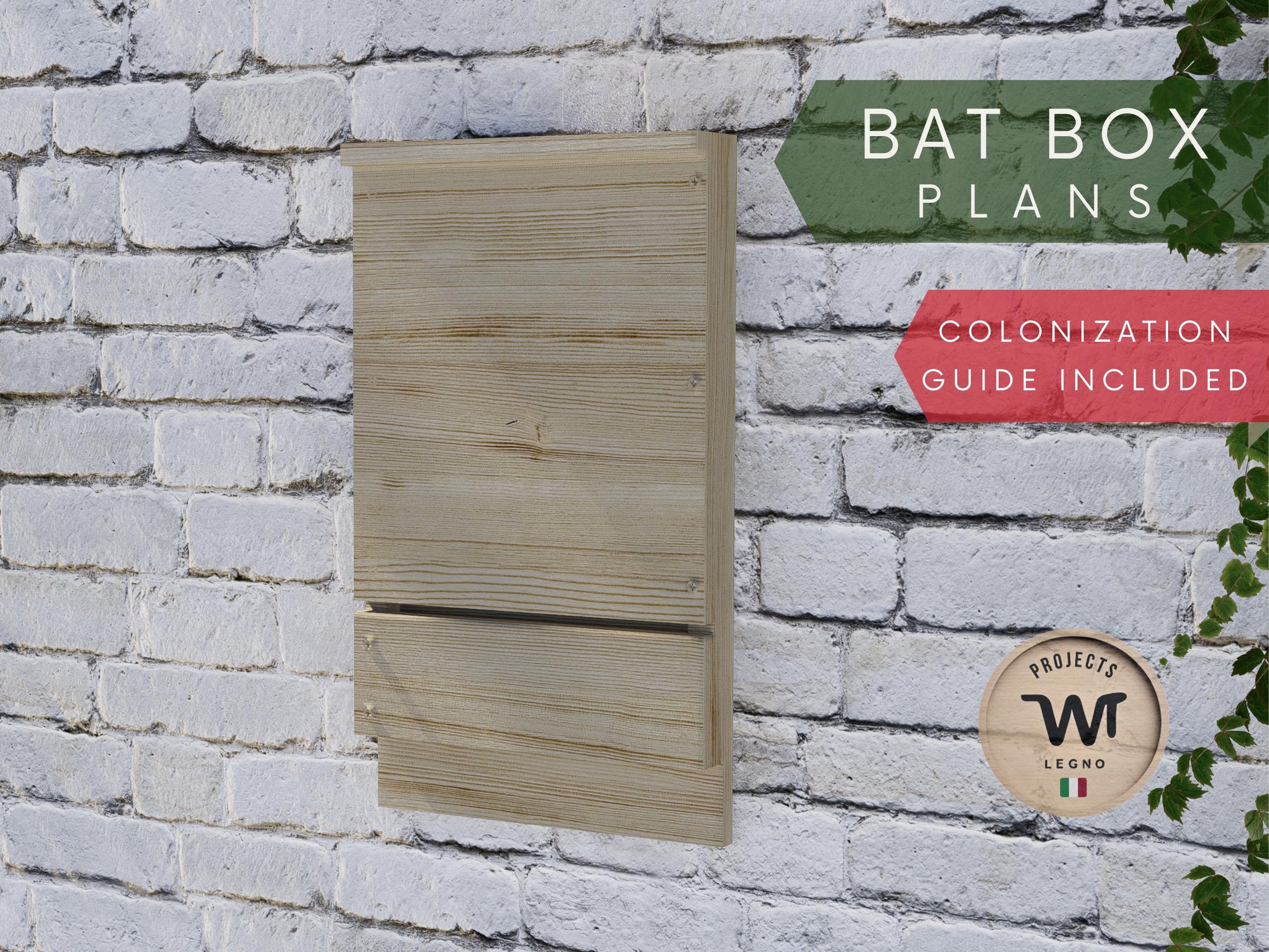 Bat Box | Bat House Nursery | Bat House | Bat Crazy Gift | Bat Wooden ...