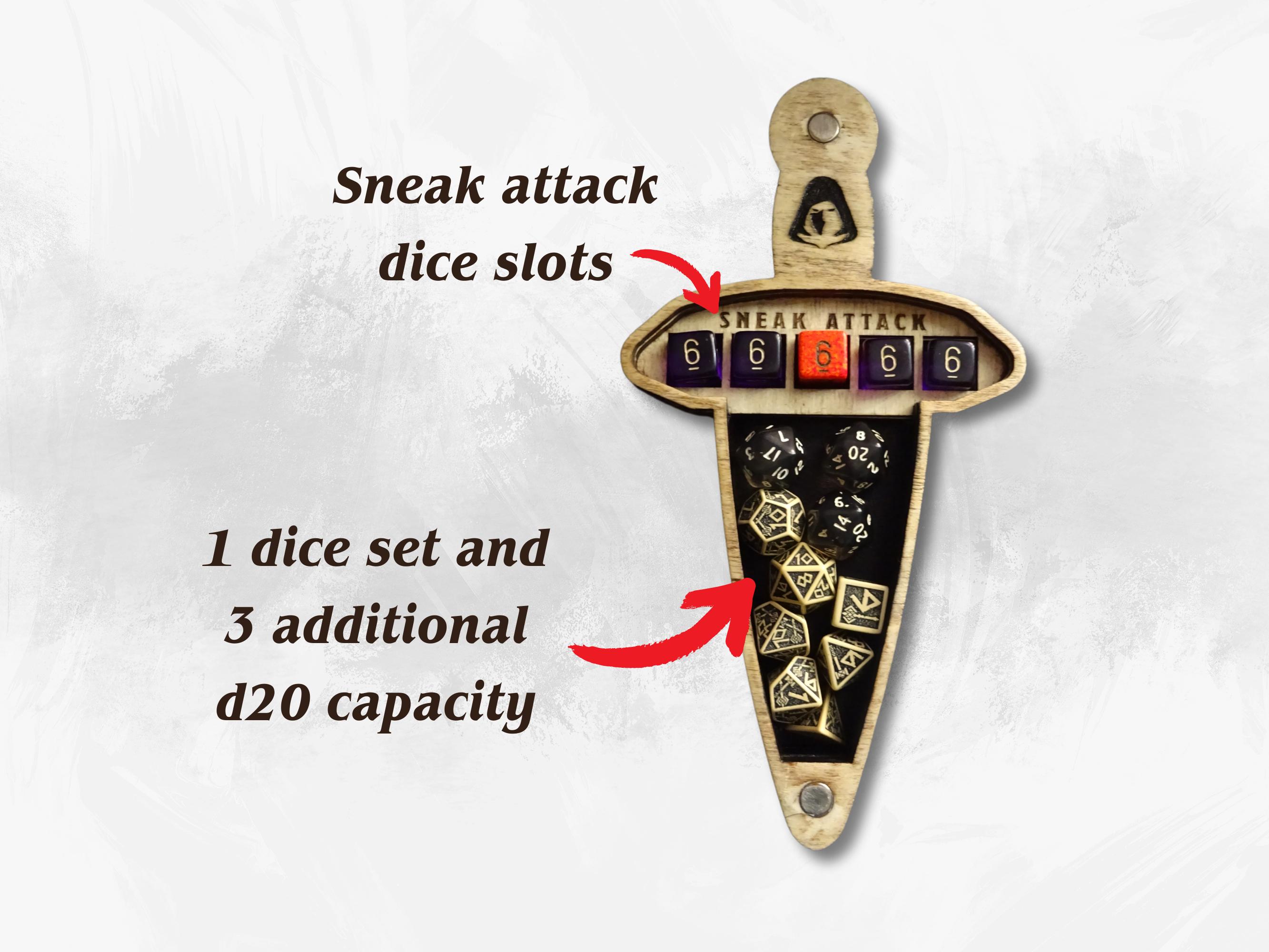 File Svg Dnd Rogue Dice Box Sneak Attack Slots D6 Dice Dungeons Dragons ...