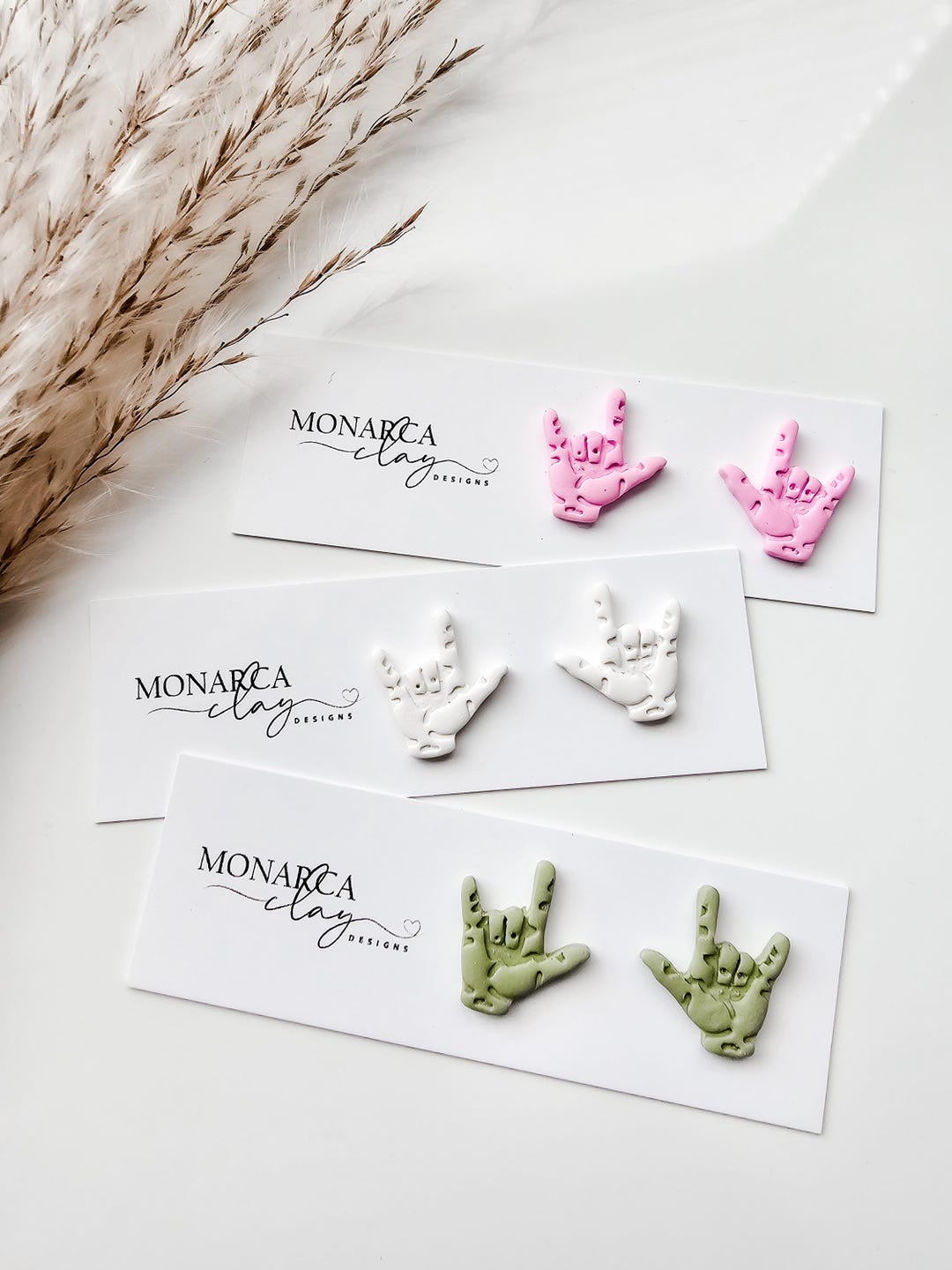 ASL Sign Language I Love You Stud Earrings - Etsy