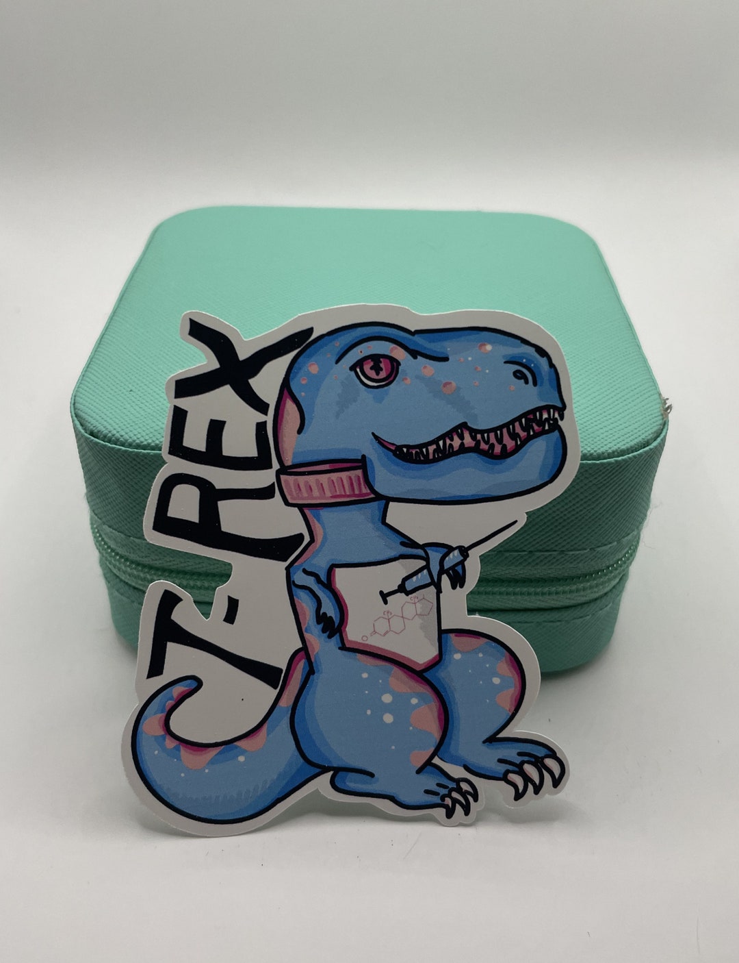 Trex Dinosaur Stickers Trans Joy - Etsy