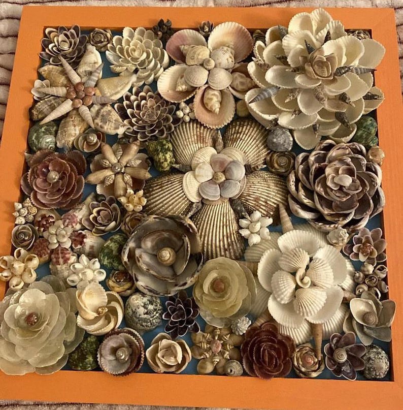 Seashell Flower Bouquet - Etsy