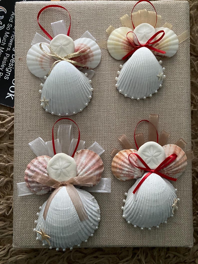 Handmade Hanging Seashell Angels - Etsy